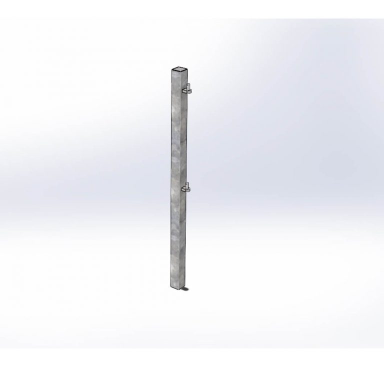 Square Gate Post Suits 4ft Cattleyard Gate Hang / Slam - GST Fabrication