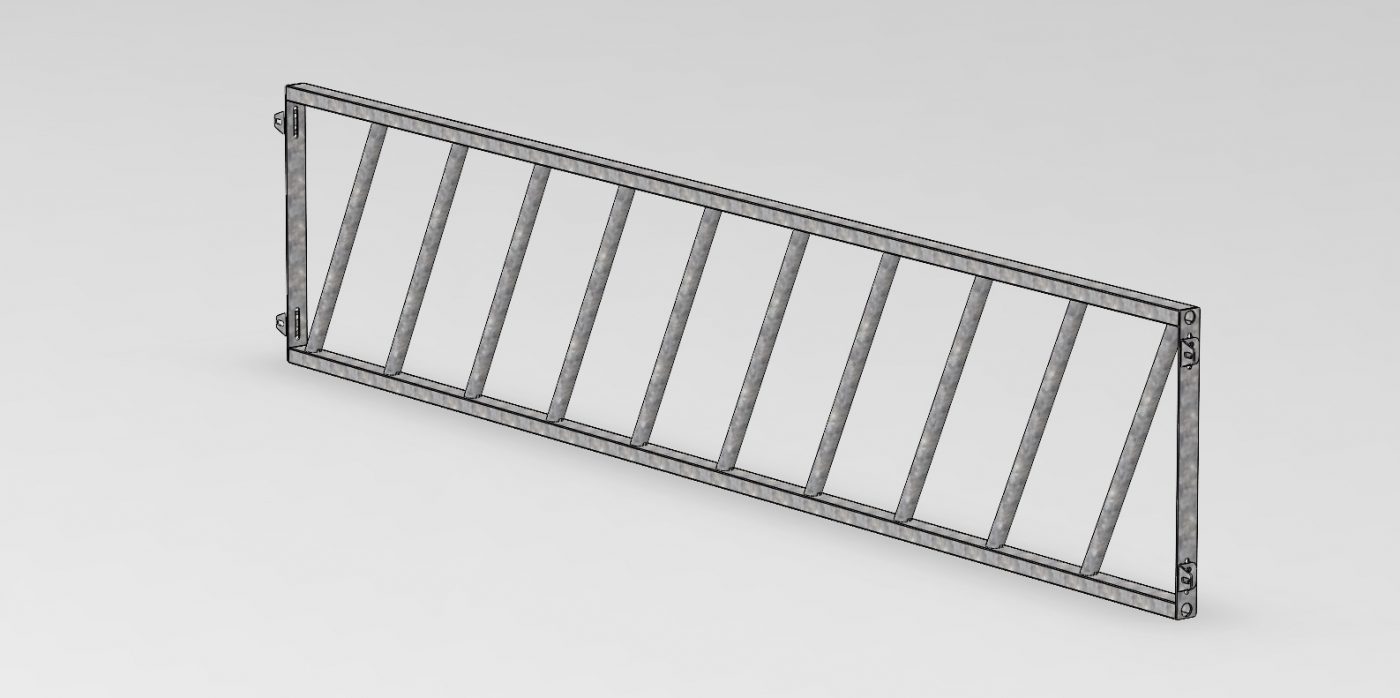 Heavy Duty Cattle Feed Barrier / Fence - GST Fabrication