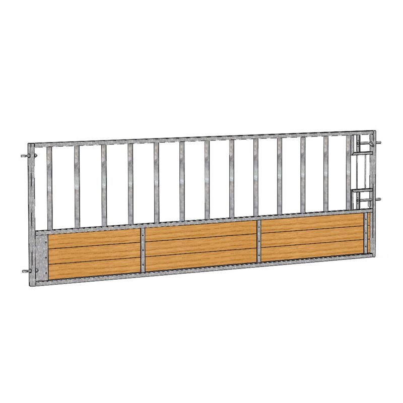 Value Young Stock Feed Barrier with Timber Base as Gate - GST Fabrication